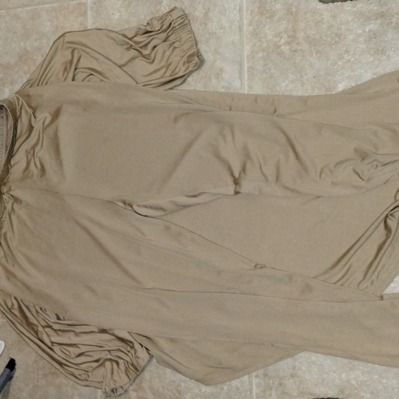 Pants & Jumpsuits | Twopiece Outfit Tan Elastic Waist Pants And Top ...
